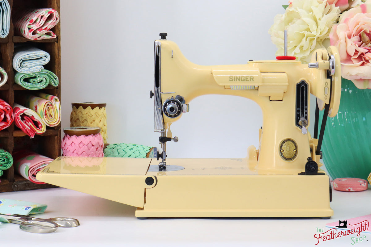 Singer Featherweight 221, AK578*** - Fully Restored in Happy Yellow – The Singer Featherweight Shop