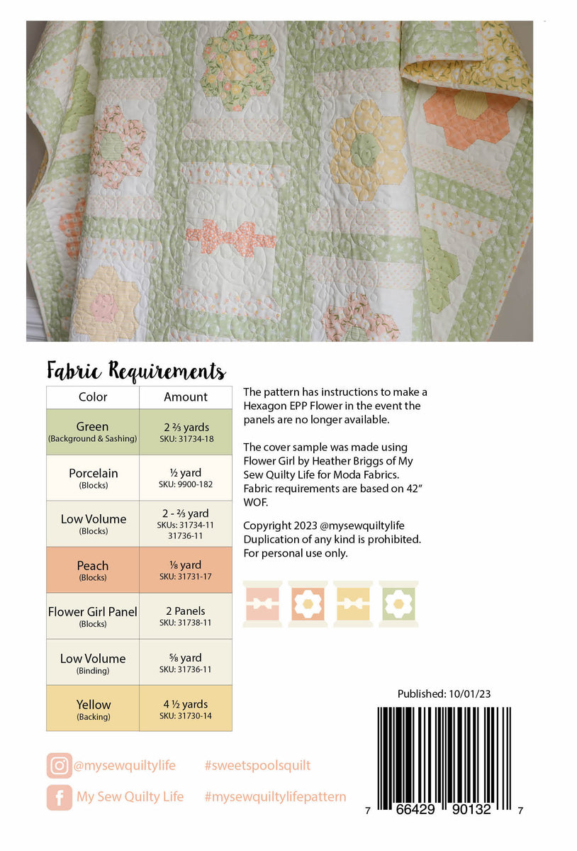 Pattern, Sweet Spools Quilt by My Sew Quilty Life (digital download) – The Singer Featherweight Shop