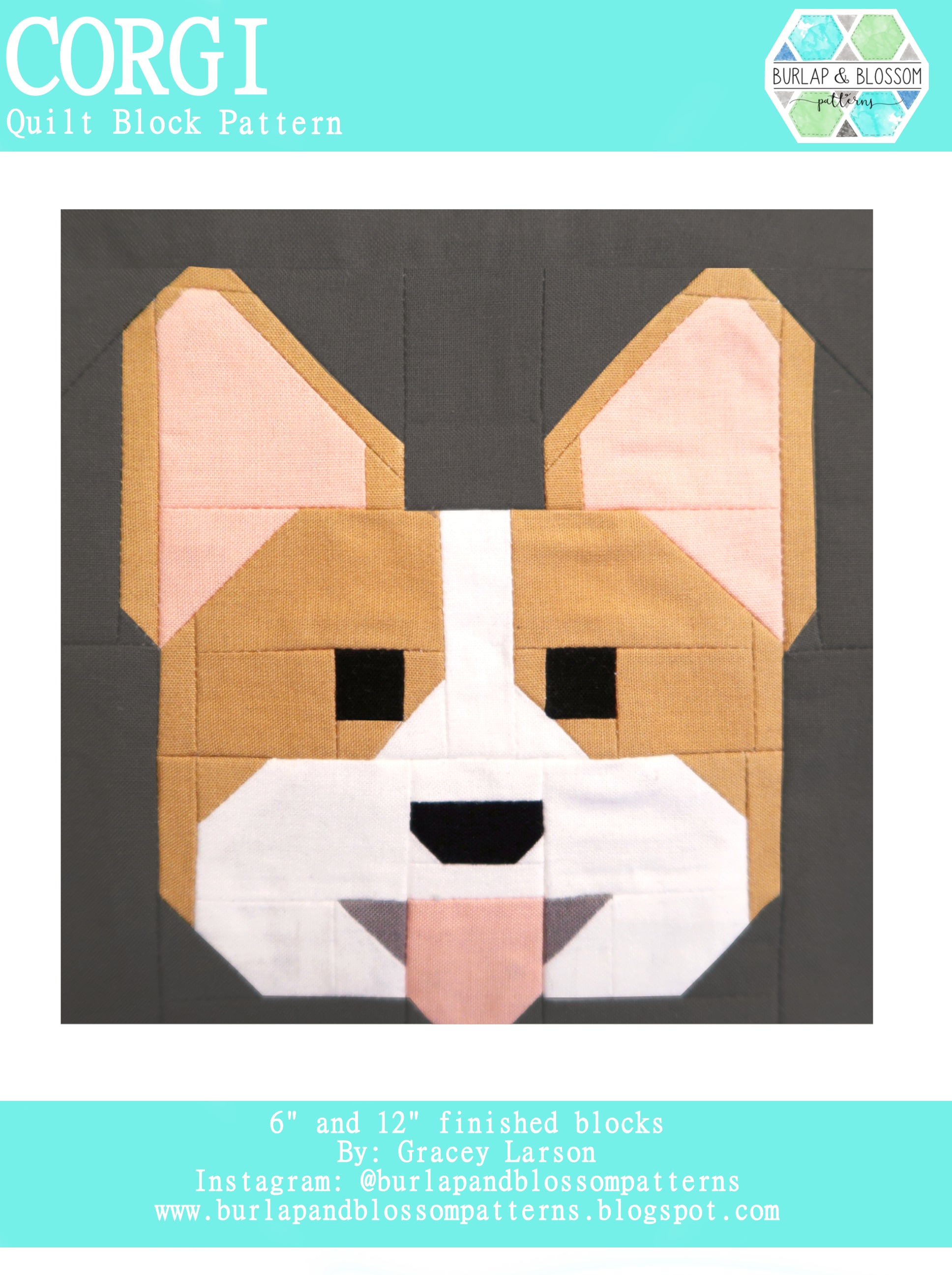 corgi pattern fabric