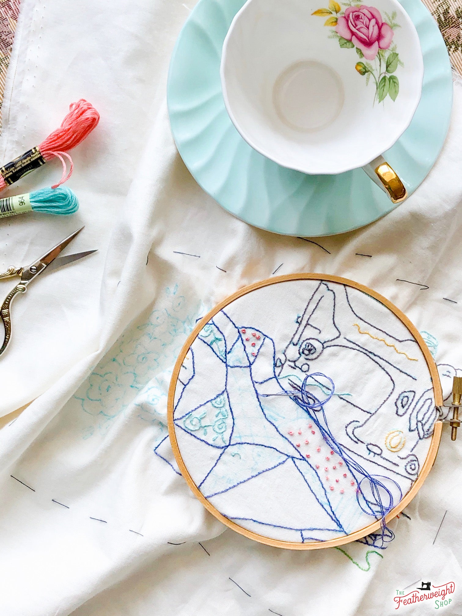Featherweight Embroidery: Part 6 ~ Colorful Stitch Progress – The ...