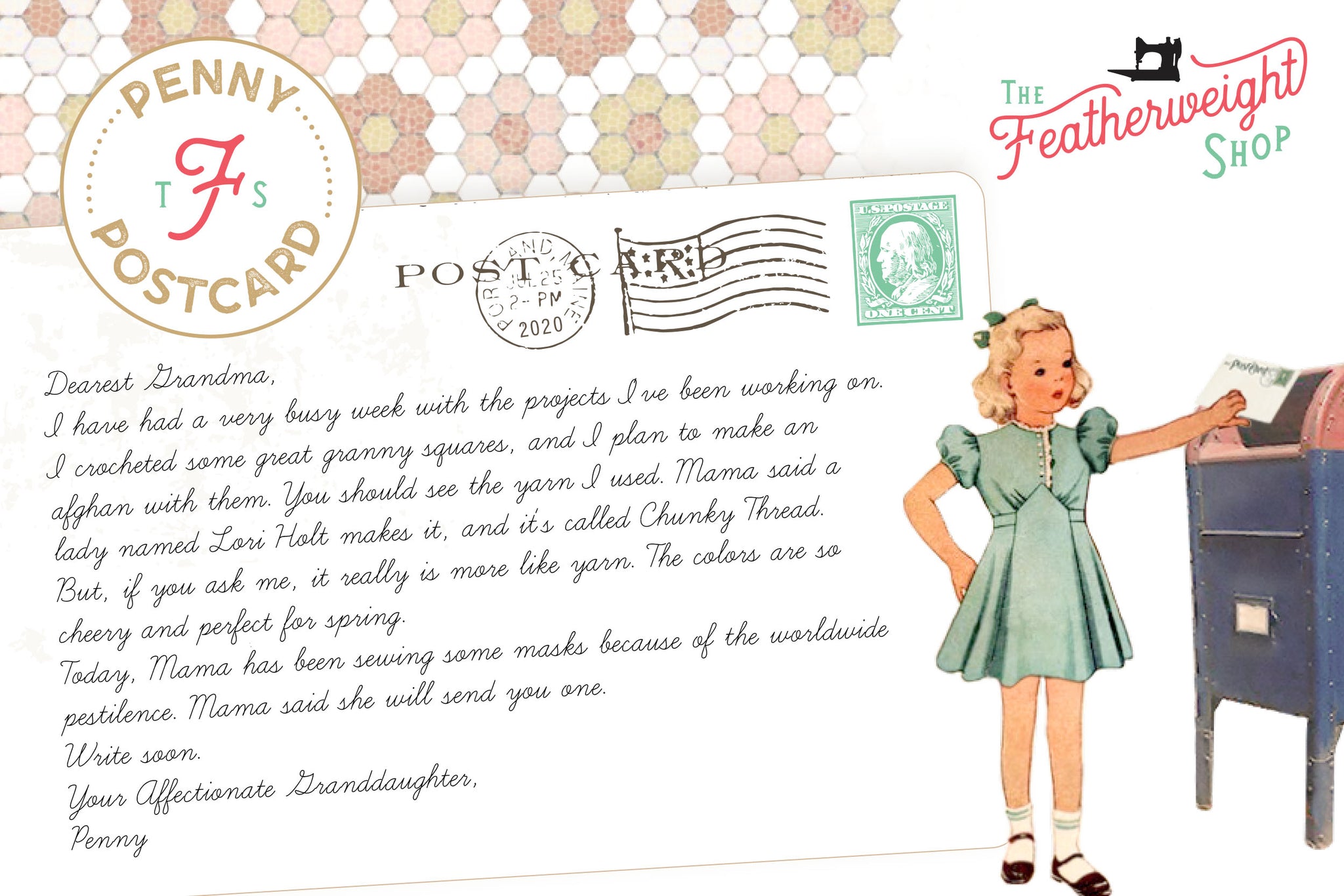 Introducing: Penny Postcard Friday – The Singer Featherweight Shop