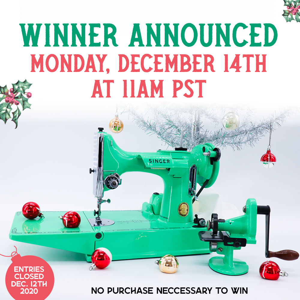 GIVEAWAY December 2020! Minty-Mint Candy Green, Custom Painted Singer ...