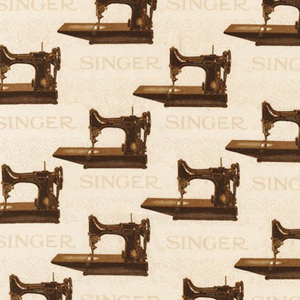 Singer Featherweight 221 Fabric - Novelty Print, Red S – The Singer ...
