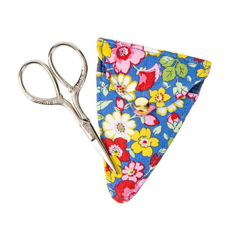 Scissors with Sheath by Liberty Fabrics - Blue Hedgerow Bloom – The ...