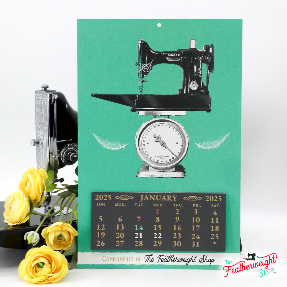 Calendar, Featherweight Shop 2025 – The Singer Featherweight Shop