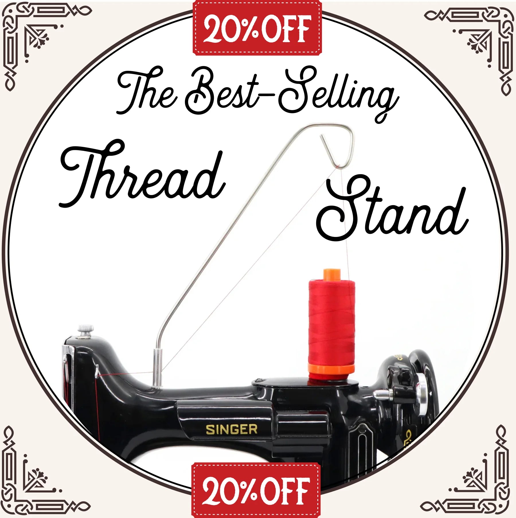 Singer Featherweight Thread Stand & Guide – The Singer Featherweight Shop