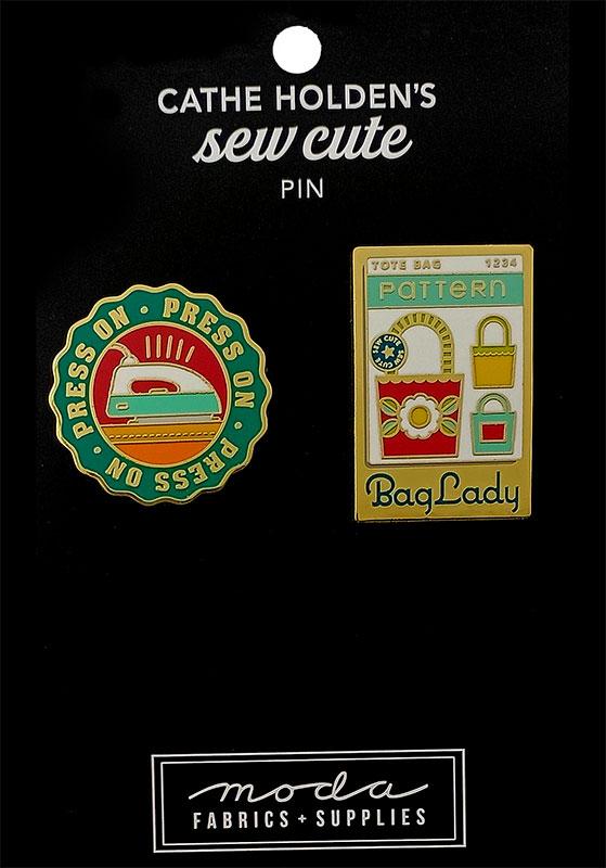 Enamel Pin, PRESS ON & BAG LADY PATTERN by Cathe Holden – The Singer ...