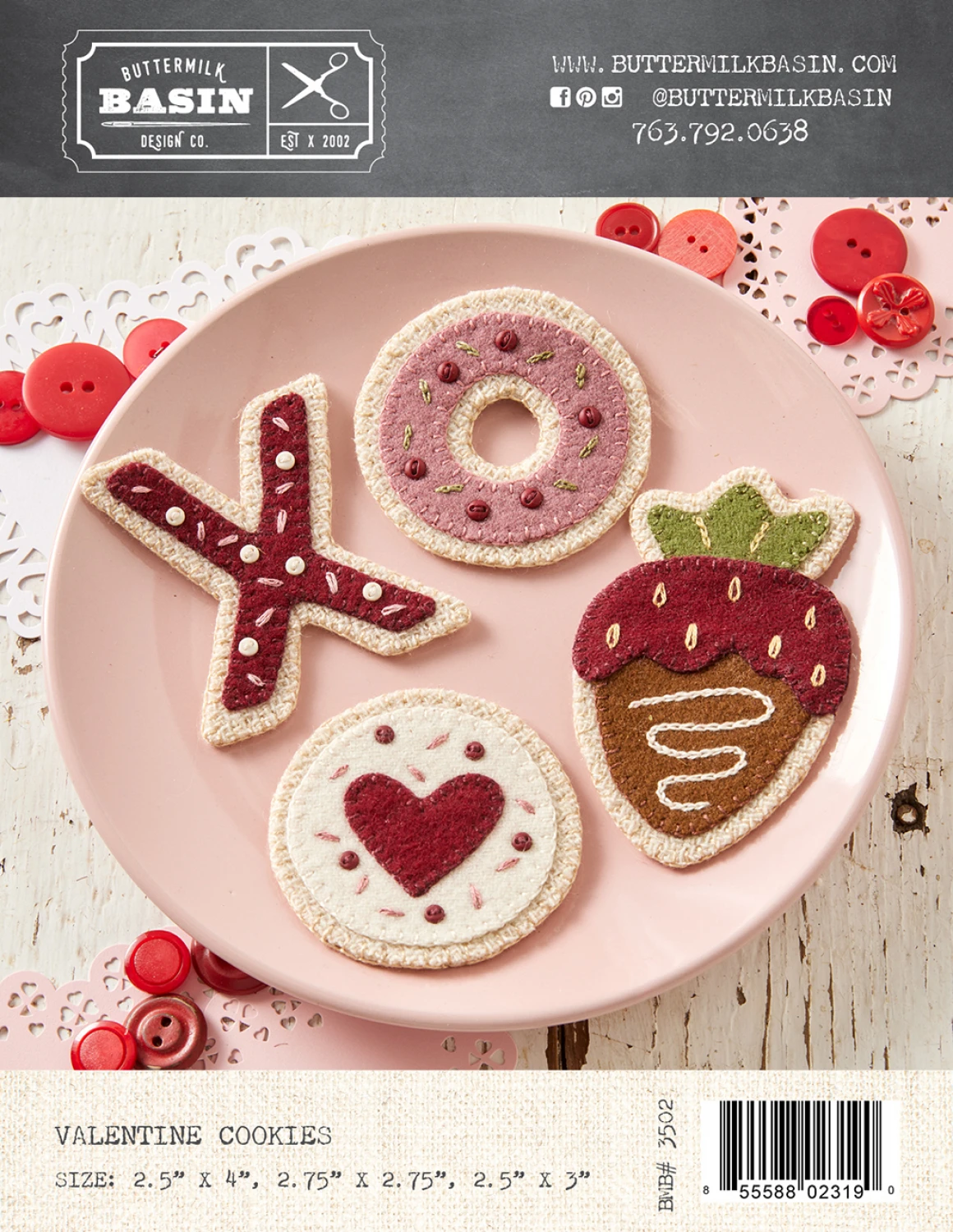 PATTERN, Valentine Cookies by Buttermilk Basin – The Singer ...