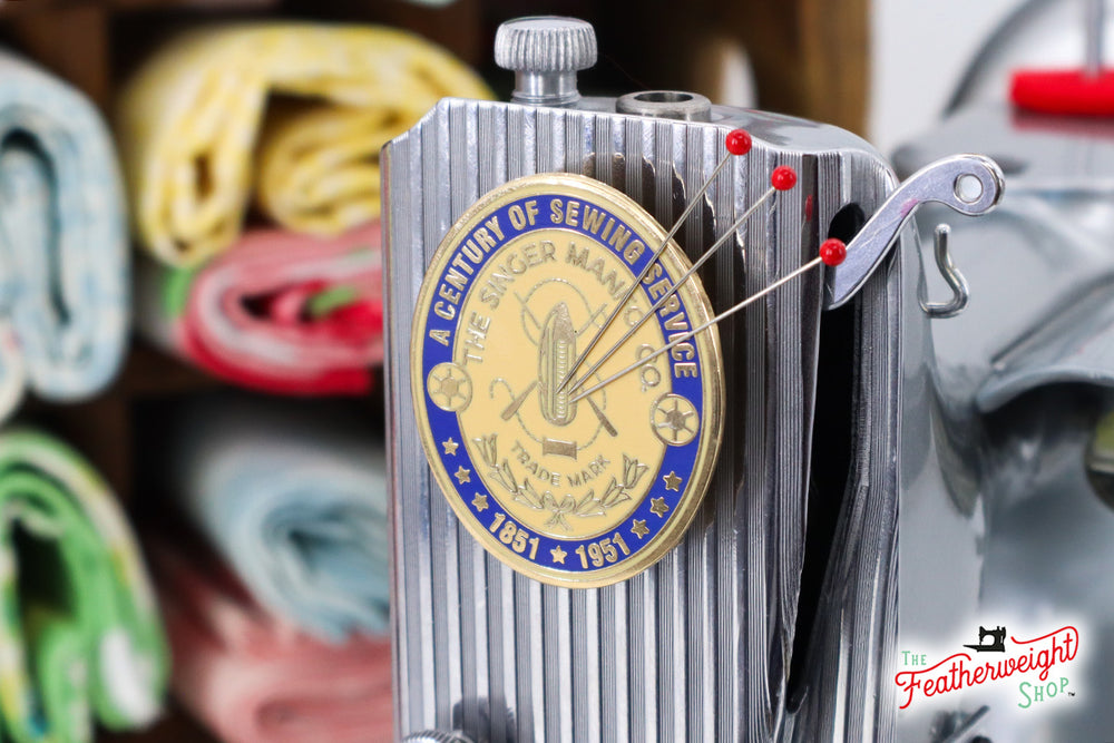Needle Minder, PIN PAL - 100-Year Badge Singer Centennial – The Singer Featherweight Shop