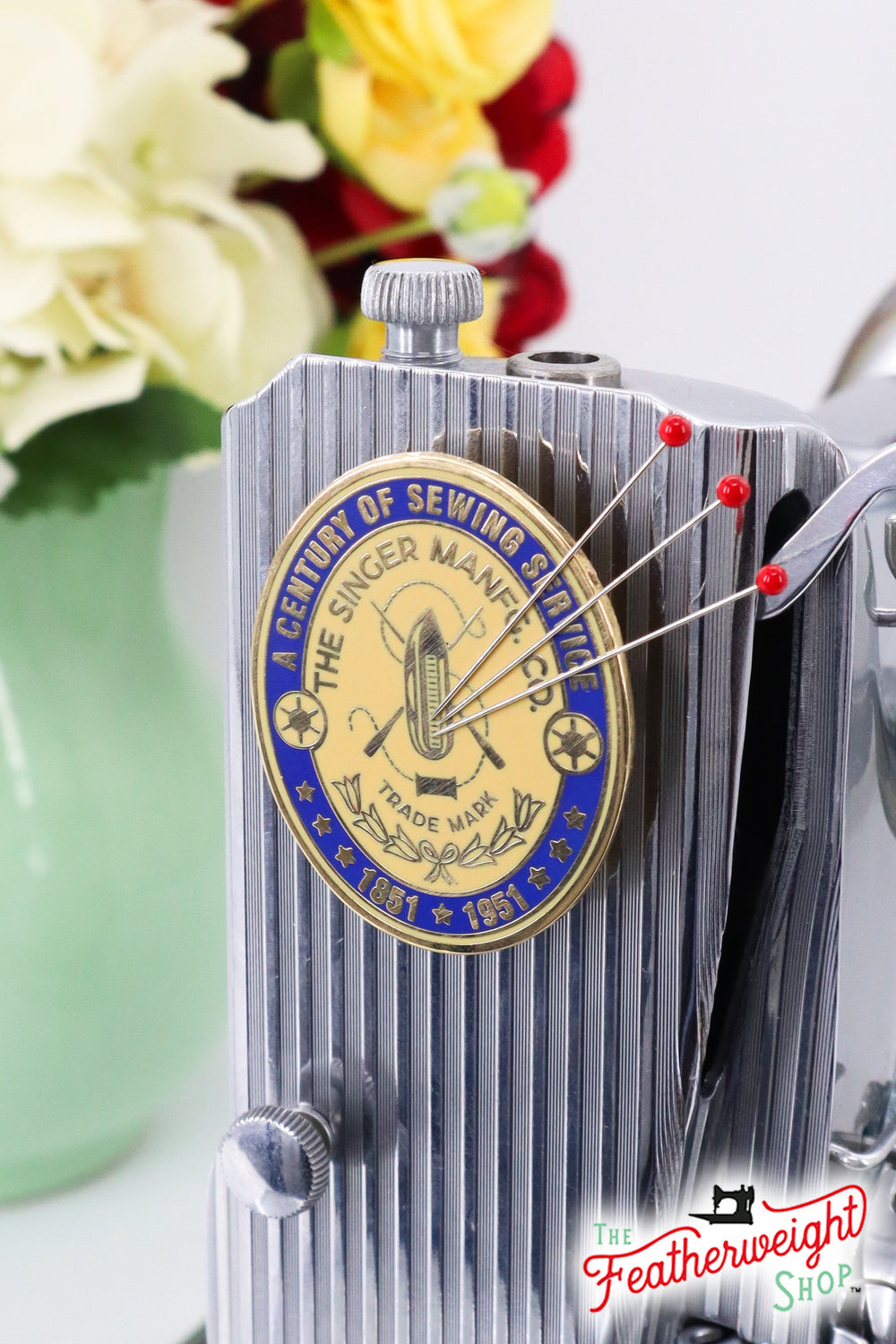 Needle Minder, PIN PAL - 100-Year Badge Singer Centennial – The Singer ...