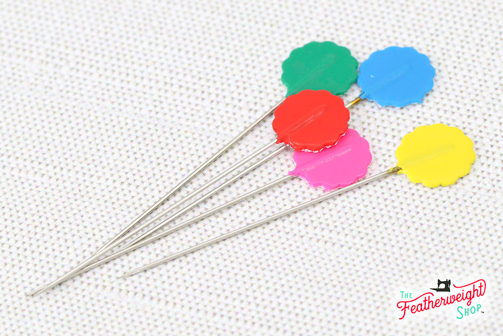 Flower Head Pins, Multi-Colored BRIGHT 40 Count – The Singer ...