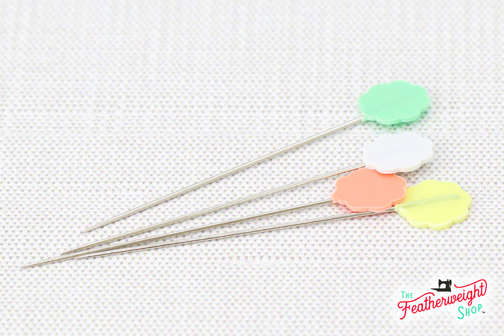 Flower Head Pins, Multi-Colored PASTELS 100 Count – The Singer ...