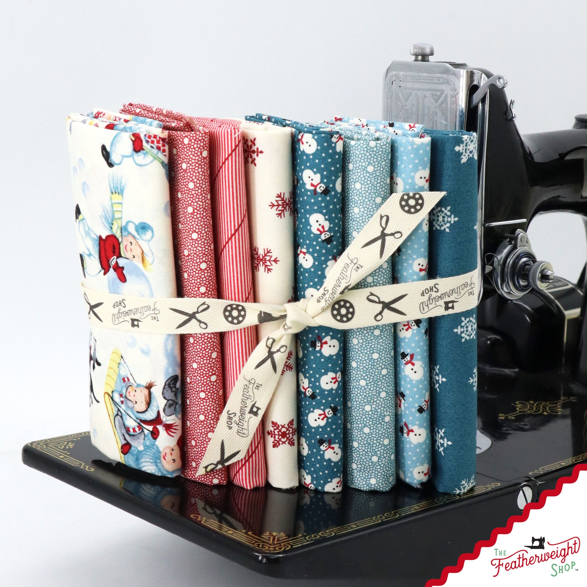 Fabric, Winter in Snowtown by Buttermilk Basin - FAT QUARTER BUNDLE ...