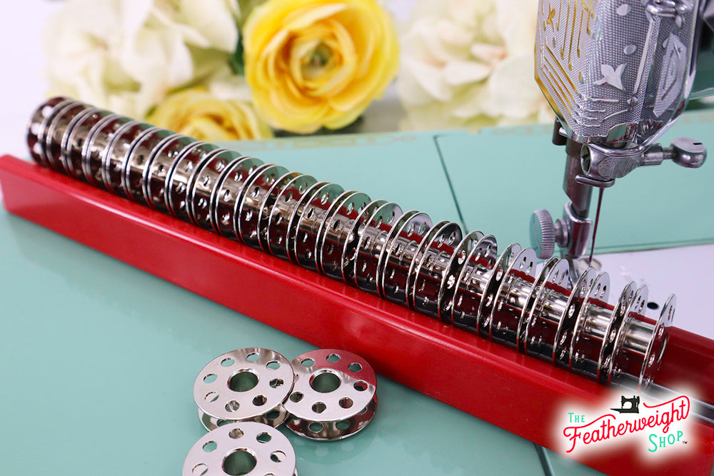 Grabobbin - Magnetic Bobbin Holder - RED – The Singer Featherweight Shop