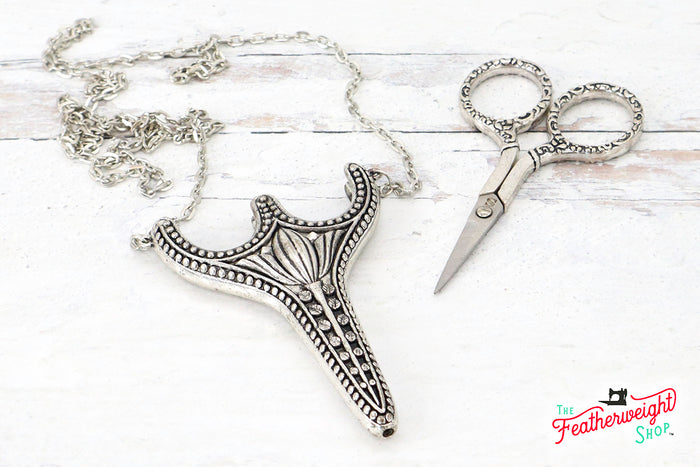 Scissors, Heirloom Embroidery Scissors Chatelaine Necklace – The Singer ...
