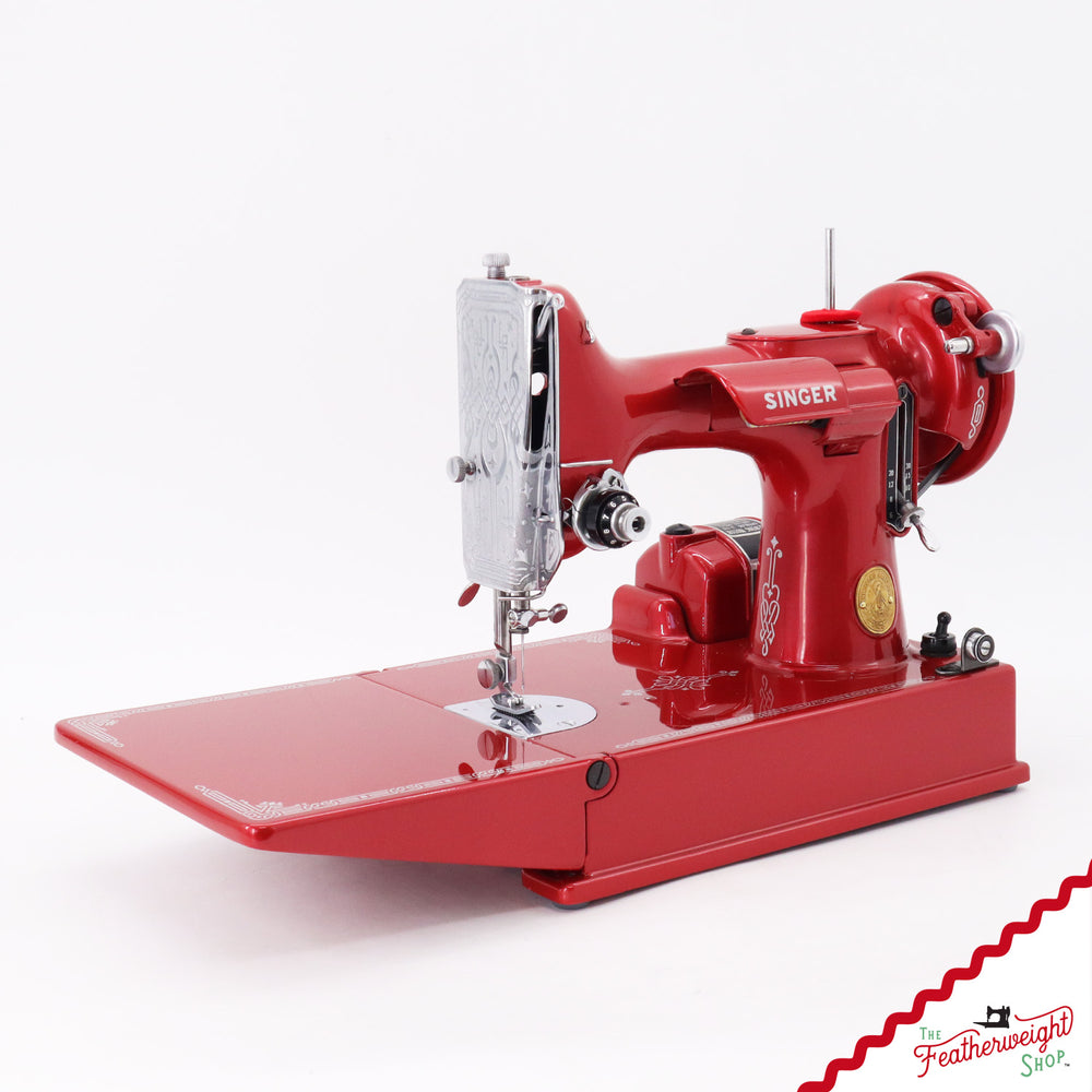 Singer Featherweight 221 AG823*** - Fully Restored in Cany Apple Red ...