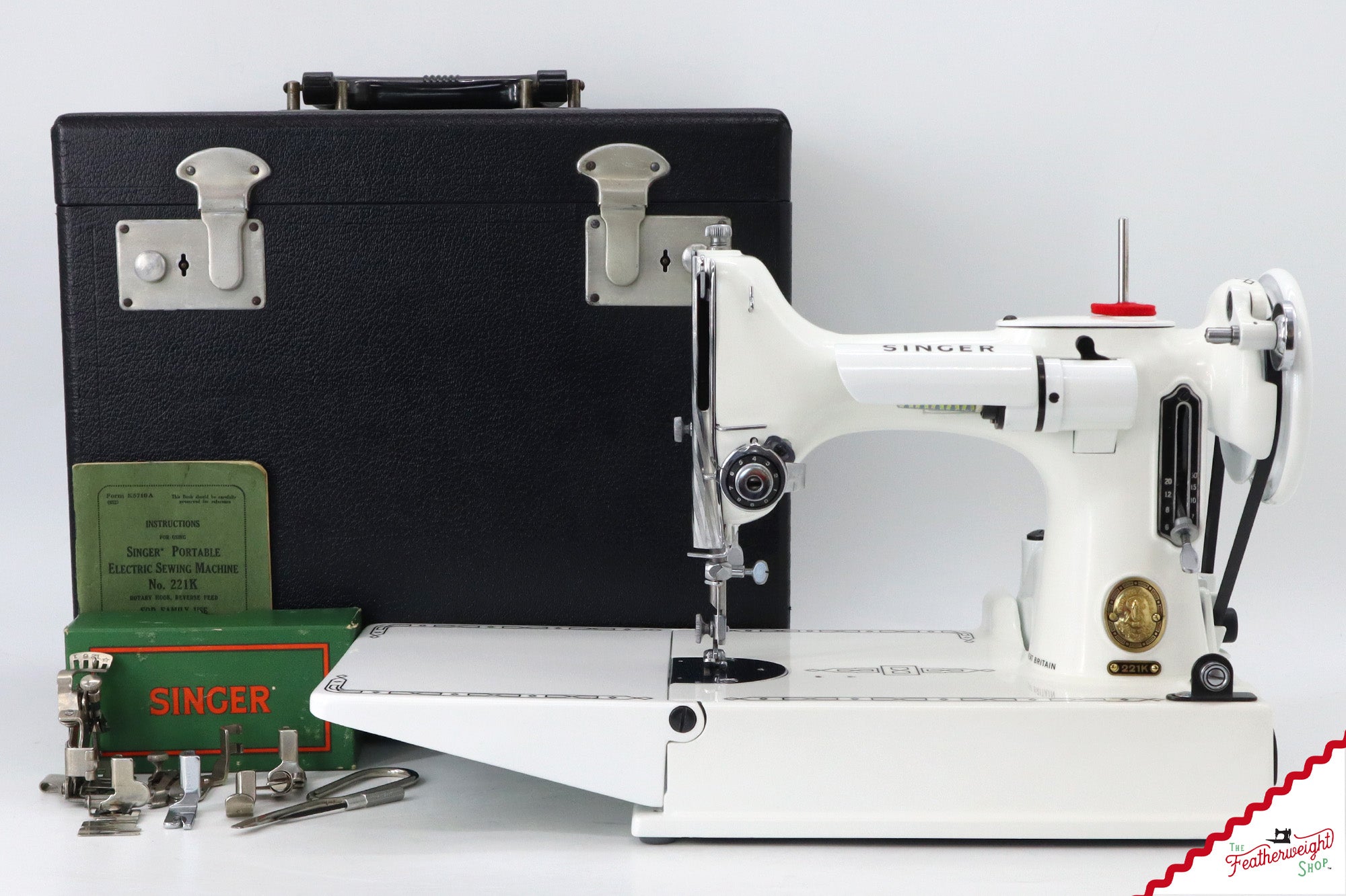 Singer Featherweight 221K - EJ213*** - Fully Restored in White – The ...