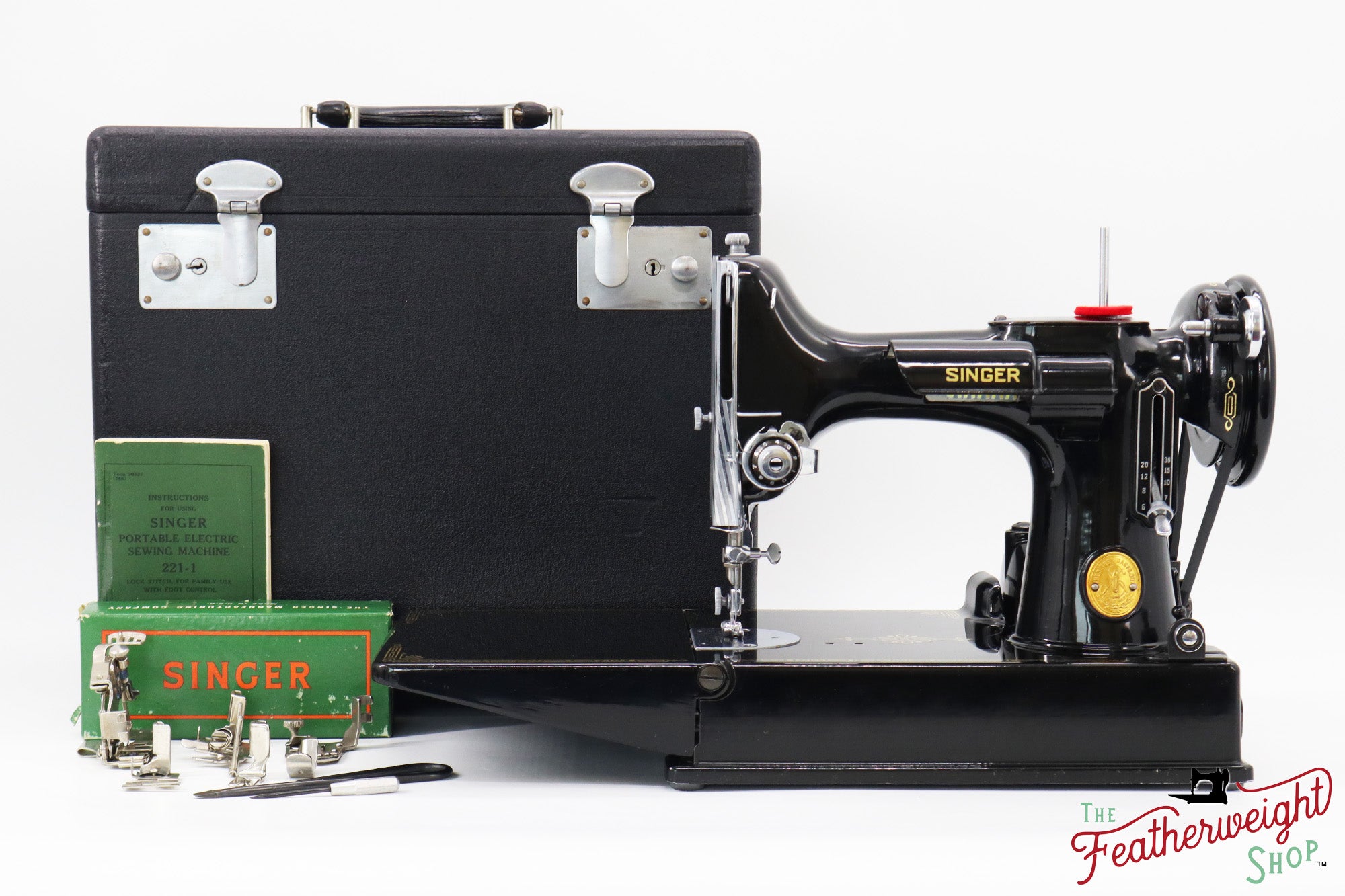 Singer Featherweight 221 Sewing Machine, AJ137*** - 1949 – The Singer ...