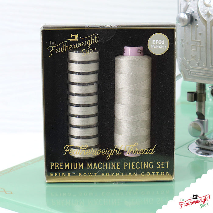 Featherweight Thread, PREMIUM MACHINE PIECING SET with Prewound Bobbin ...