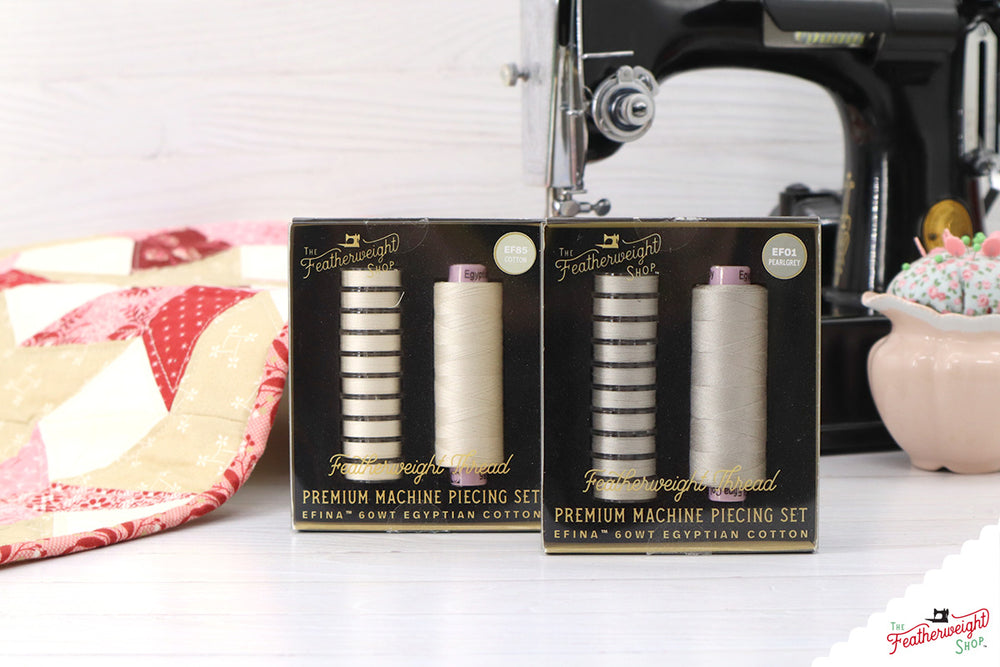 Featherweight Thread, PREMIUM MACHINE PIECING SET with Prewound Bobbin ...