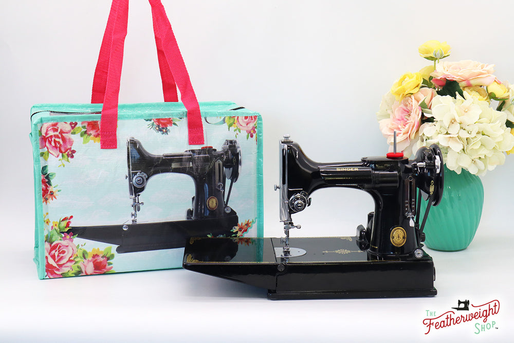 Bag, Floral Featherweight Shopping Bag – The Singer Featherweight Shop