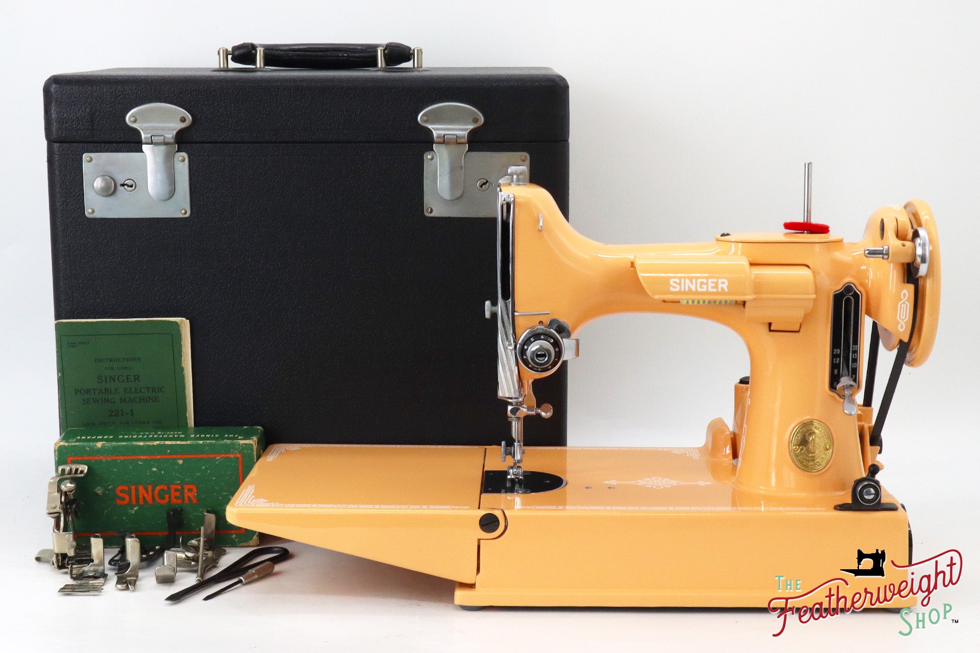 Singer Featherweight 221, AJ585*** - Fully Restored in Dreamcicle – The ...