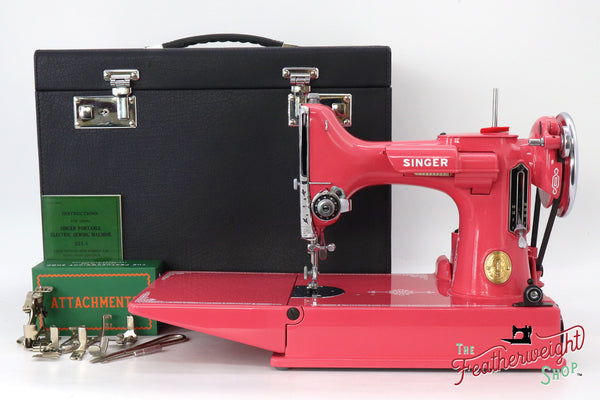 Singer Featherweight 221, AF753*** - Fully Restored in Happy Pink Grap ...