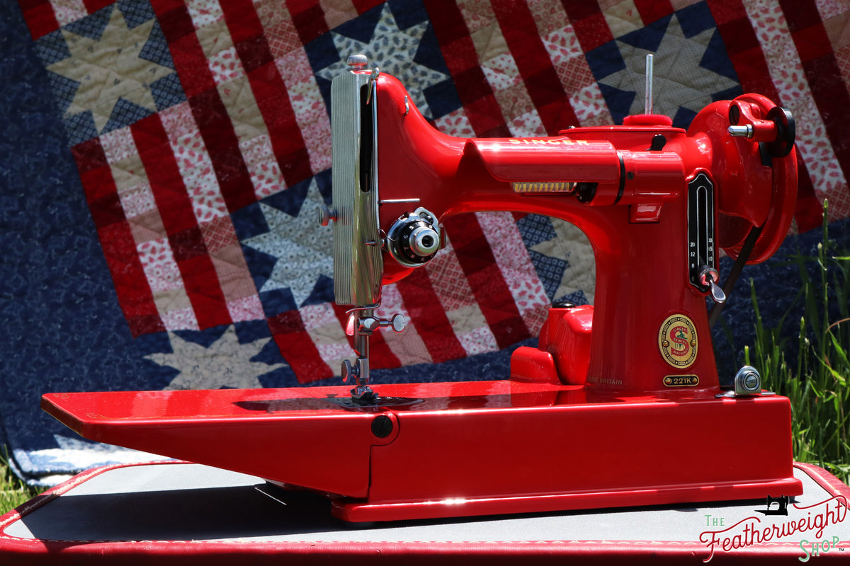 Singer Featherweight 221K, Red 'S', ES6519** - Fully Restored in Liber ...