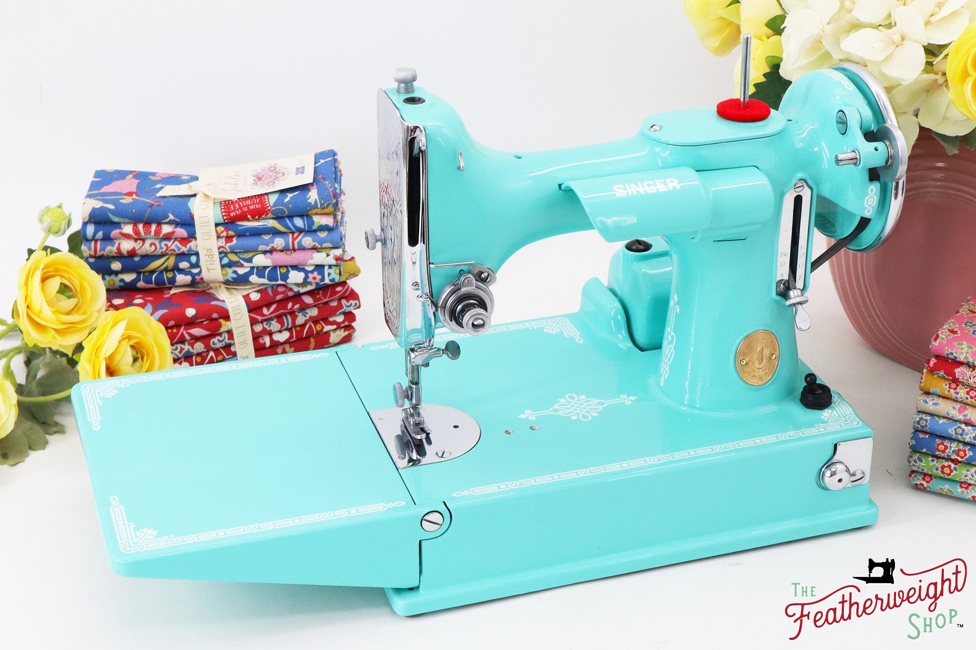 Singer Featherweight 221, AD7871** - Fully Restored in Tiffany Blue ...