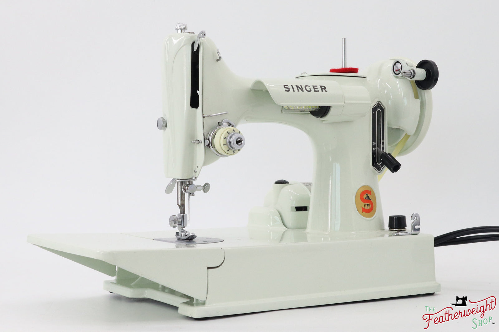 Singer Featherweight 221 Sewing Machine, WHITE - EV9575** – The Singer ...