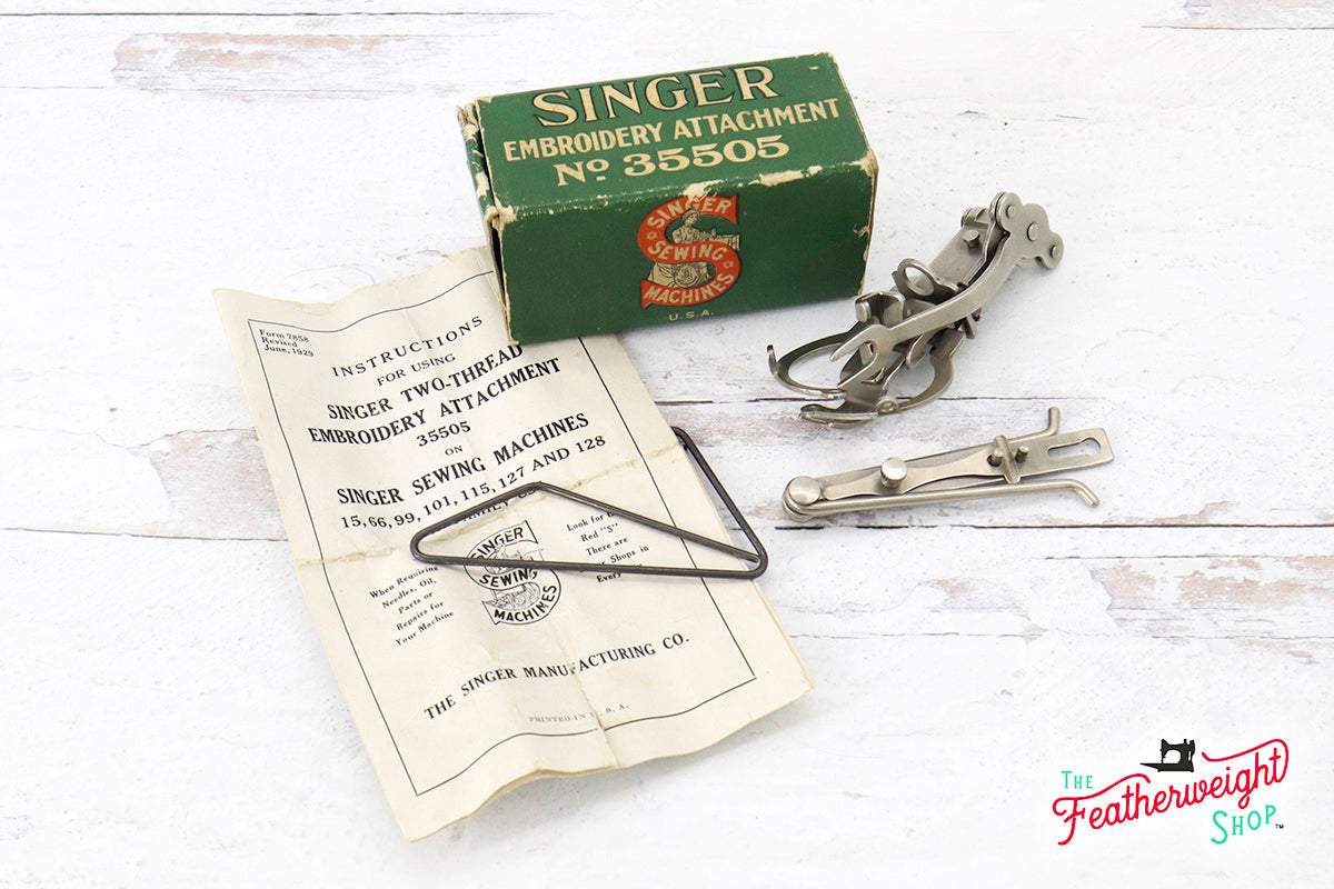 Vintage Singer Two Thread Embroidery Attachment #35505 – The Singer ...