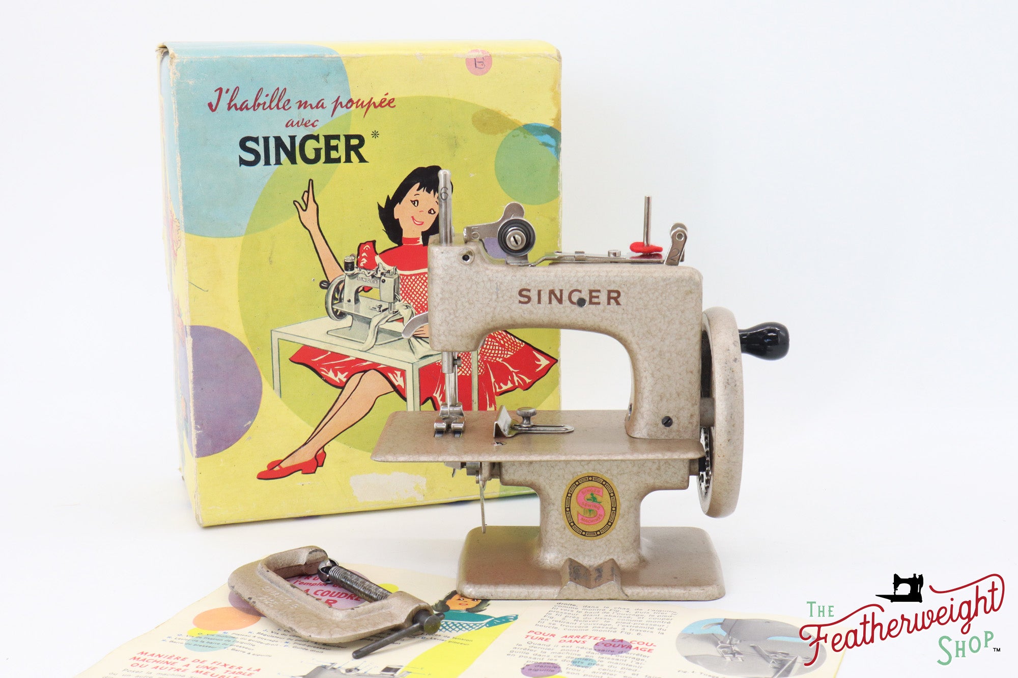 Singer Sewhandy Model 20 - Hammered Wispy Mauve - RARE, Complete Set ...