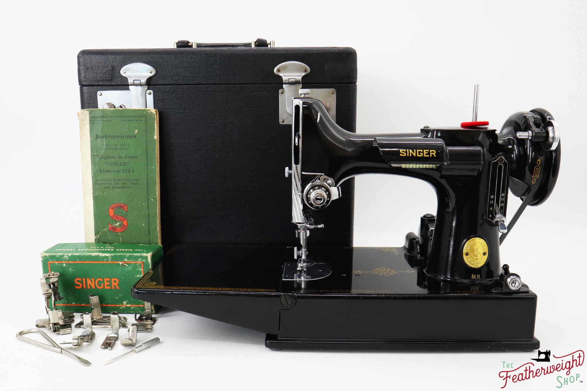 Singer Featherweight 221, RARE 'M.R.' - AH196*** – The Singer ...