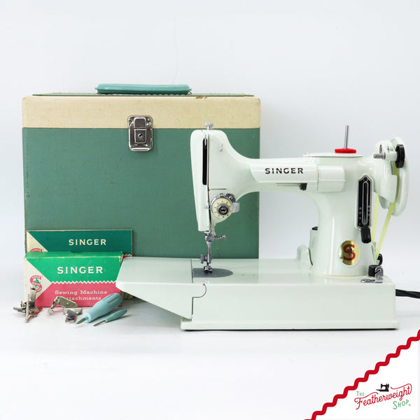 Singer Featherweight 221K Sewing Machine, WHITE - EV891*** – The Singer ...