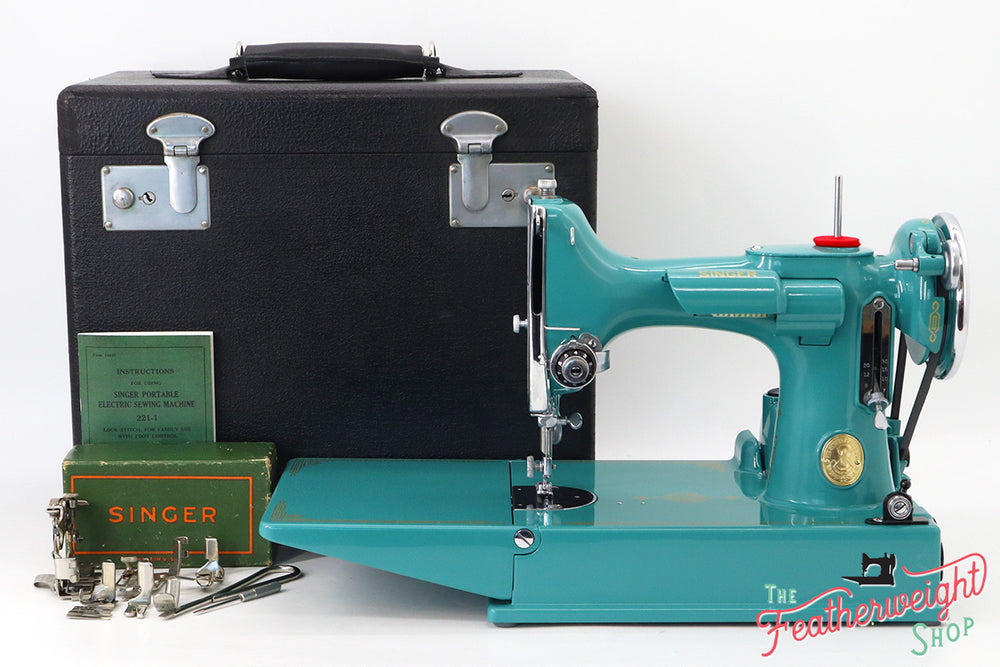Singer Featherweight 221, AE779*** - Fully Restored in Lagoon – The ...