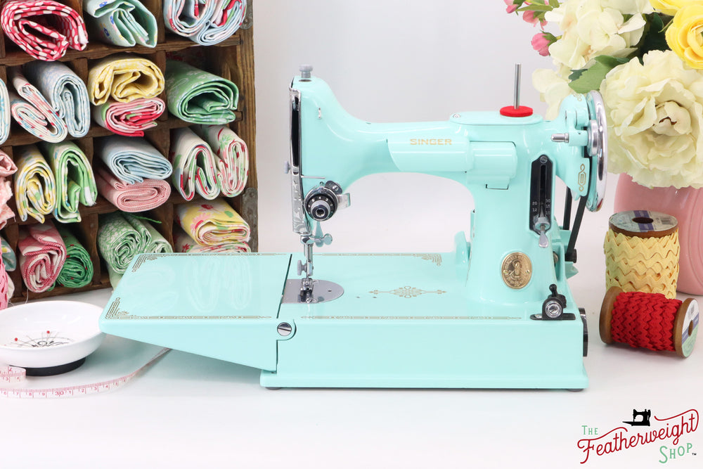 Singer Featherweight 221, AE550*** - Fully Restored in Jenny Blue – The ...