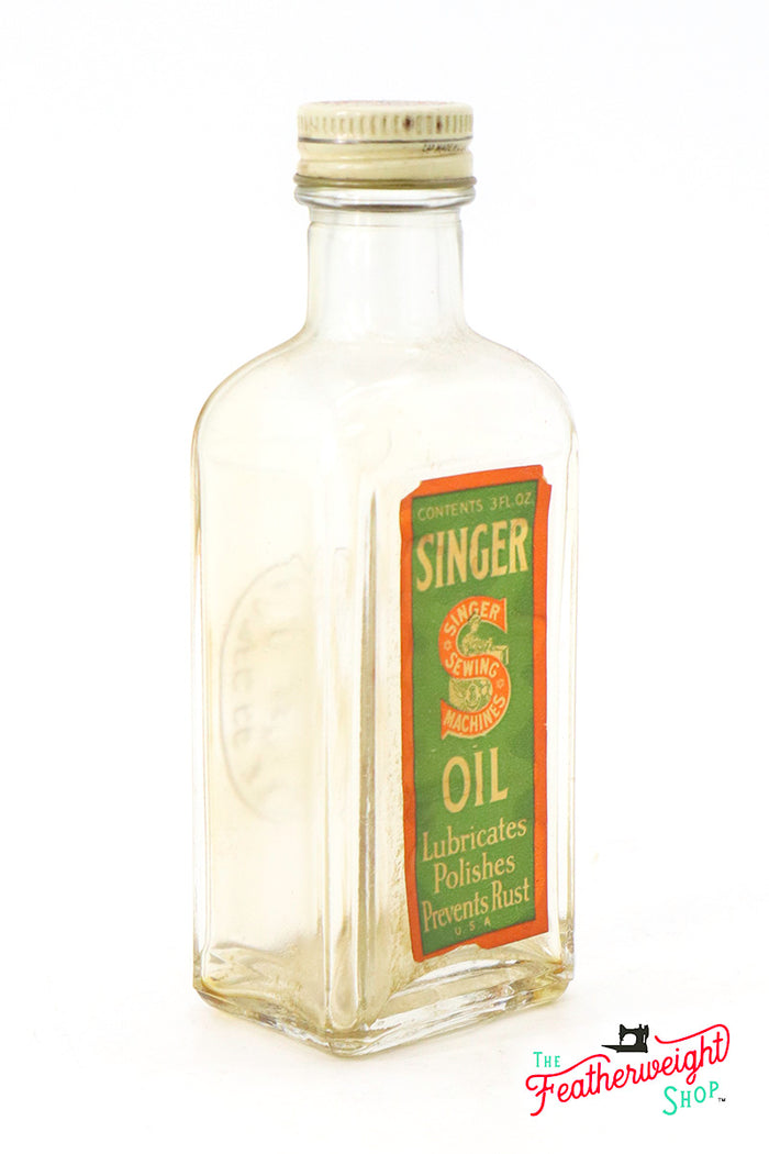 Oil Bottle - Glass, Singer (Vintage Original) – The Singer ...