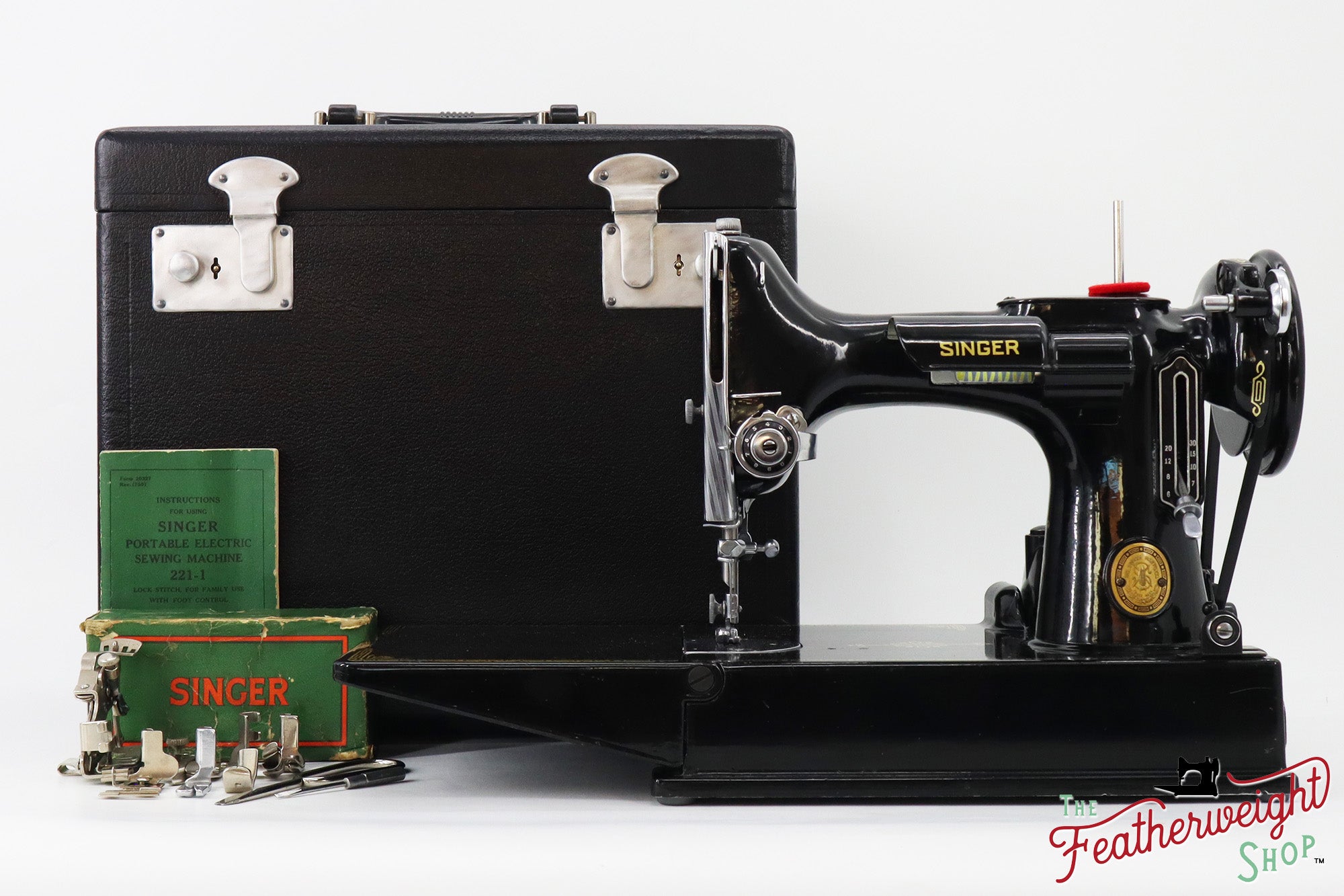 Singer Featherweight 221K Sewing Machine, 1952 - EH245*** – The Singer ...