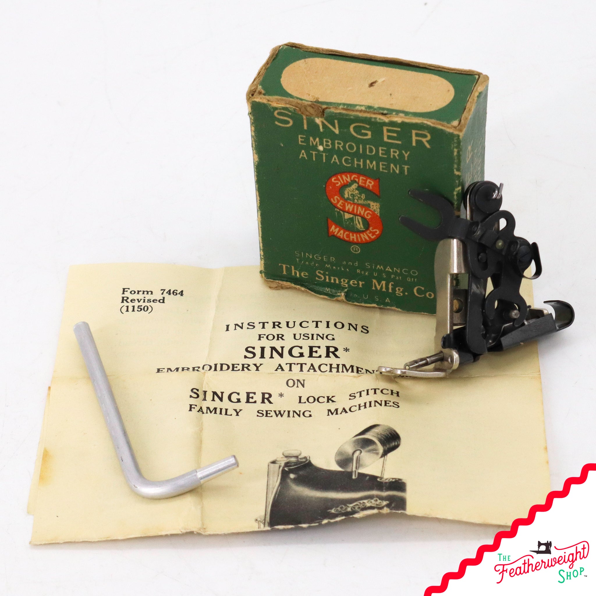 Single Thread Embroidery Attachment, Singer (Vintage Original) – The ...
