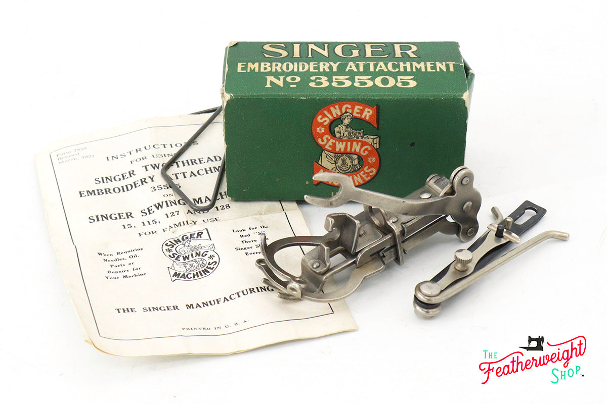 Vintage Singer Two Thread Embroidery Attachment #35505 – The Singer ...