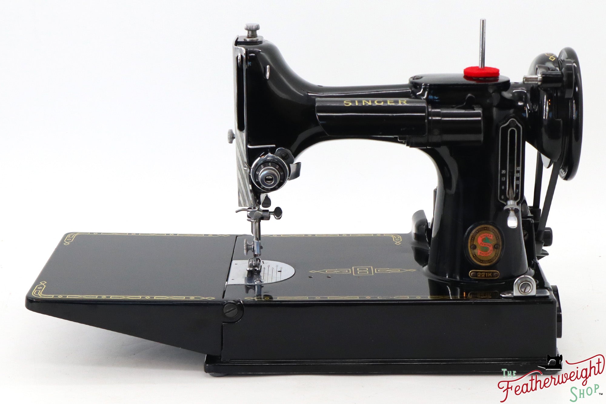 Singer Featherweight 221K Sewing Machine, RED "S" - ES174*** – The ...