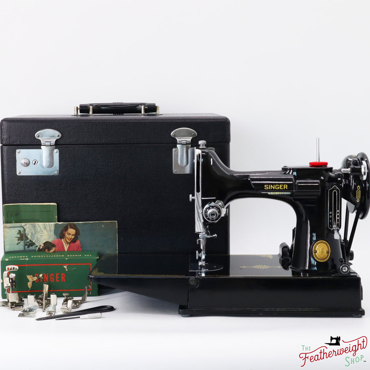 Singer Featherweight 221K Sewing Machine, 1953 - EH896*** – The Singer ...