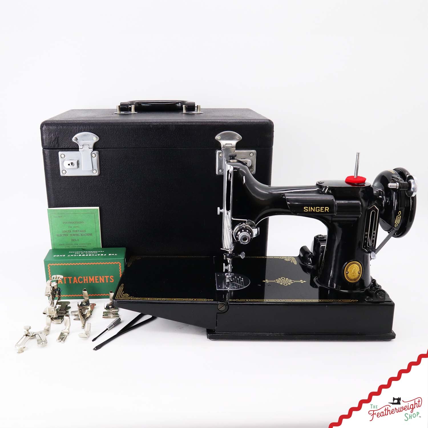 Singer Featherweight 221 Sewing Machine, AL408*** - 1953 – The Singer ...
