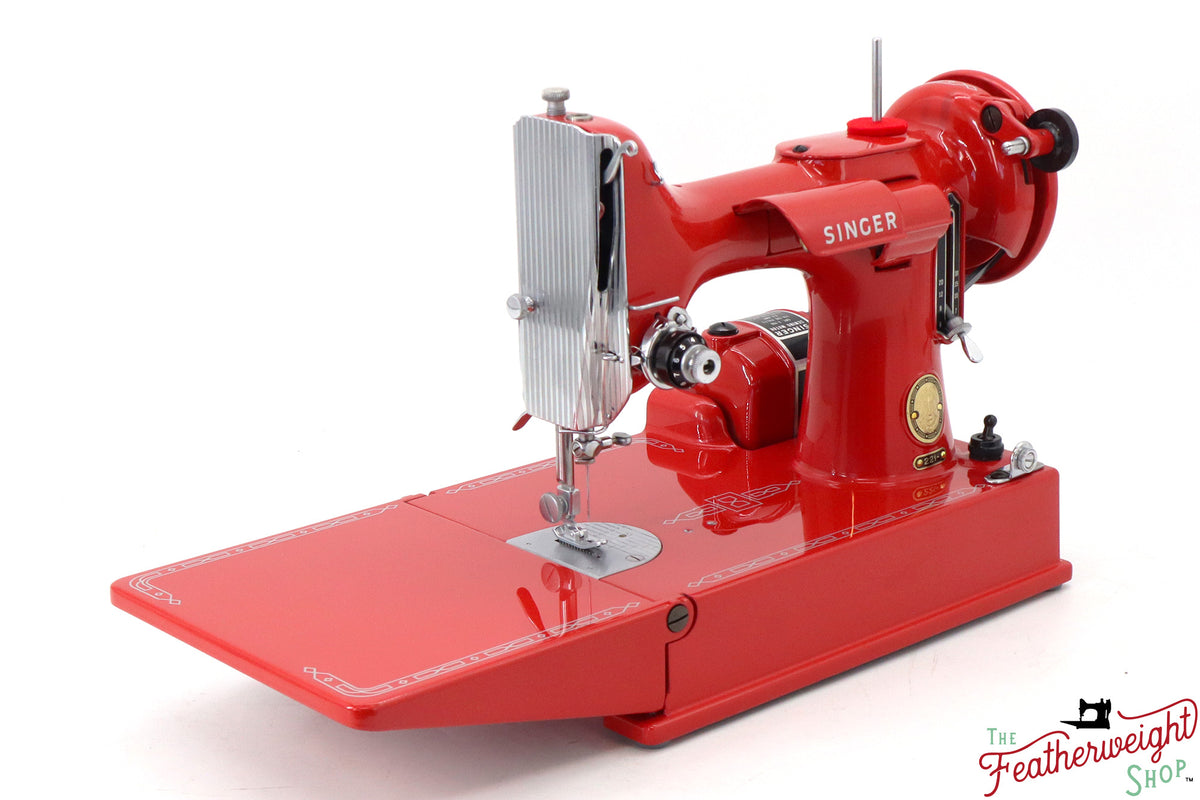 Singer Featherweight 221, AM696*** - Fully Restored in Liberty Red ...