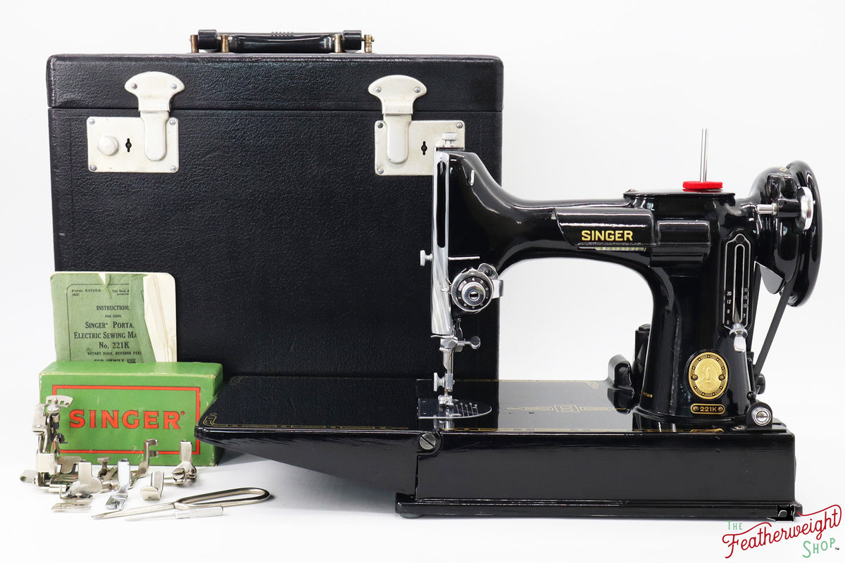 Singer Featherweight 221K Sewing Machine, 1955 - EK987*** – The Singer ...