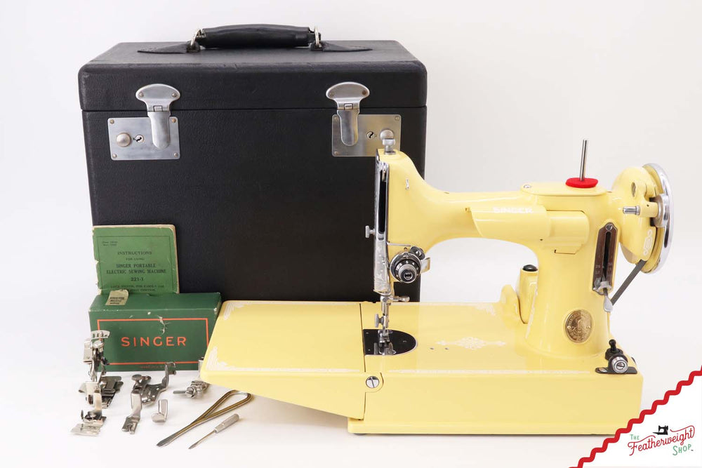 Singer Featherweight 221 AF0831** - Fully Restored in Happy Yellow ...