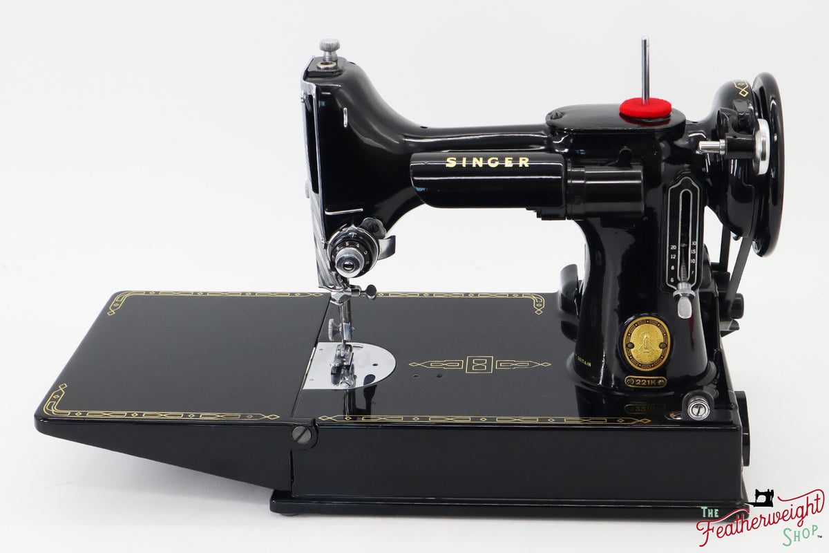 Singer Featherweight 221K Sewing Machine, 1955 - EK204*** – The Singer ...