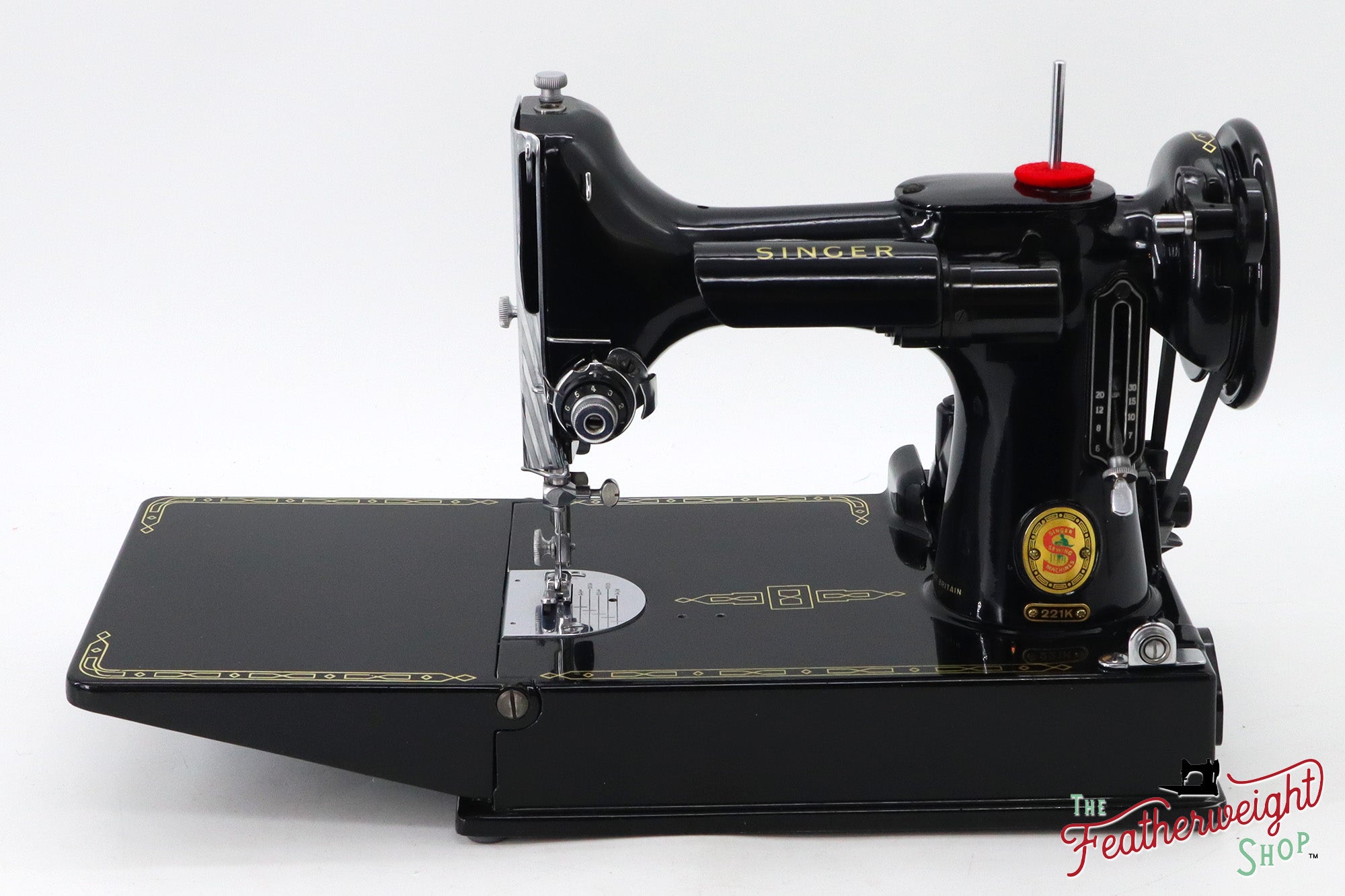 Singer Featherweight 221K Sewing Machine, RED "S" - ES648*** – The ...