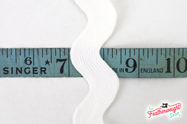 1 3/8" Inch JUMBO RIC RAC - WHITE – The Singer Featherweight Shop