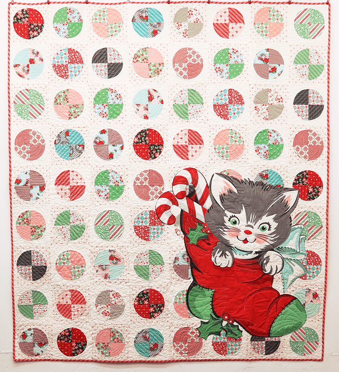 Quilt Kit, Kitty Christmas Boxed Set of Fabric + Pattern & Templates ...